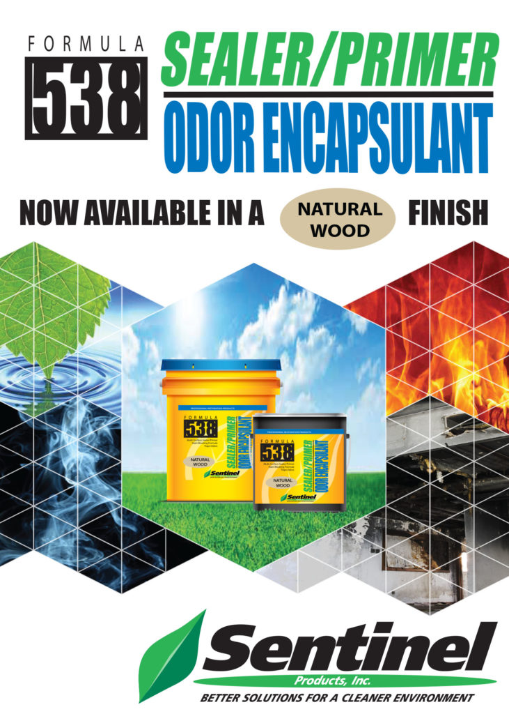 538 Natural Wood Finish Sealer/Primer Odor Encapsulant - Sentinel Products